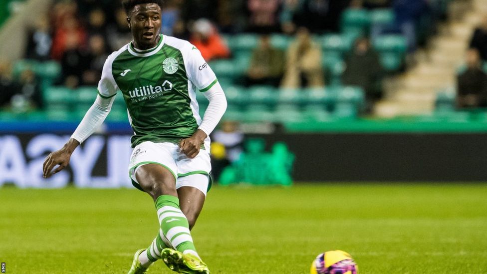 Nohan Kenneh: Hibs midfielder joins Ross County on loan - BBC Sport