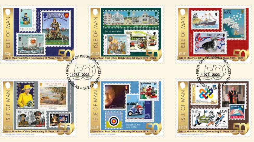 Isle of Man Post Office stamps showcase 50 years of postal independence ...