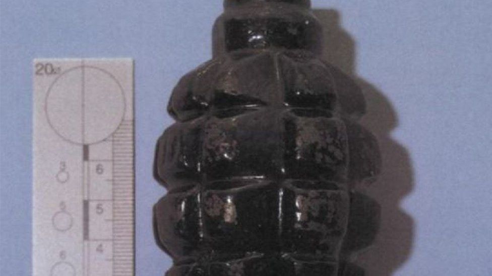 Newcastle shopkeeper who tackled man with 'grenade' hailed - BBC News