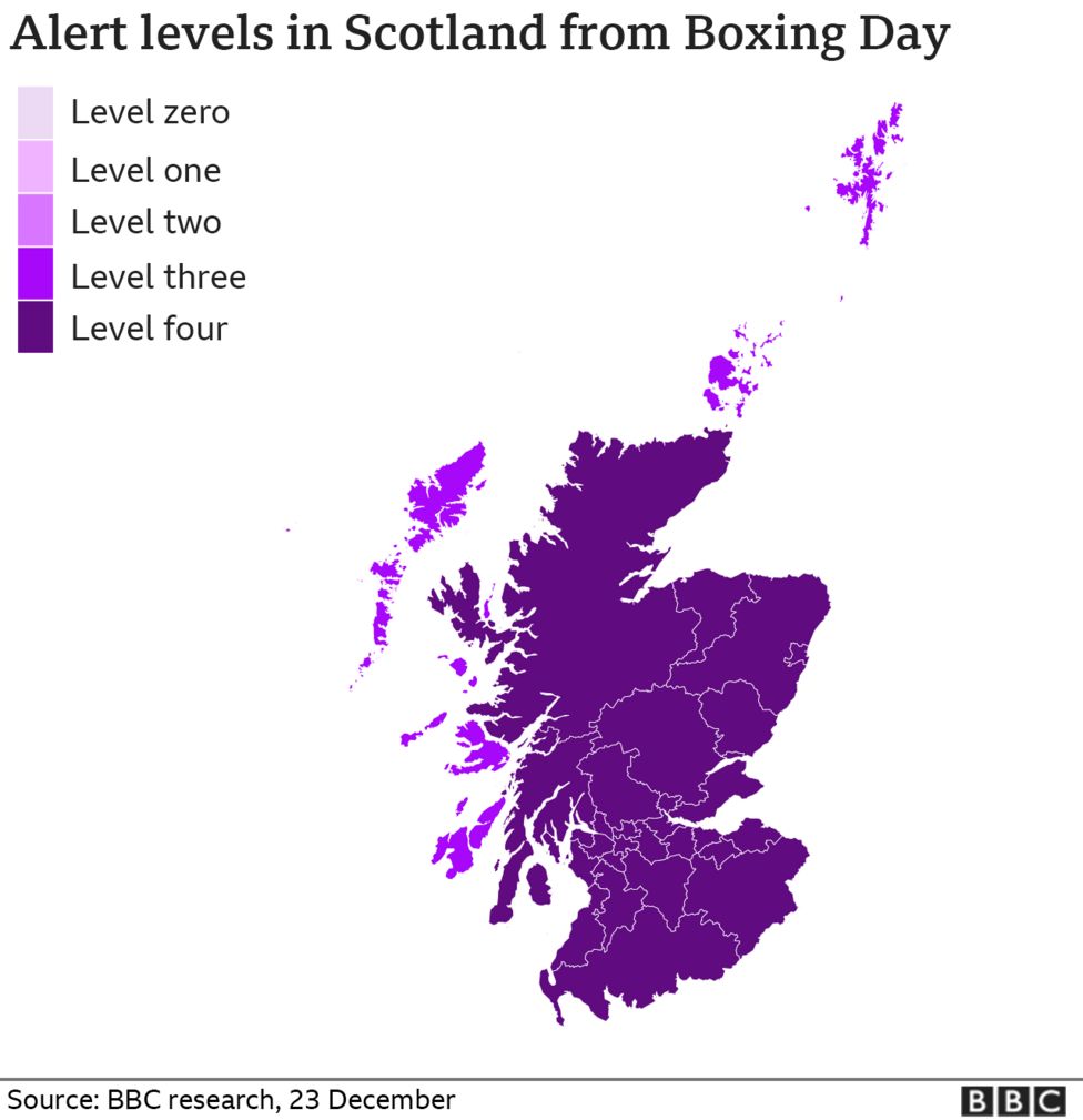 Covid in Scotland: What level are you in? - BBC News