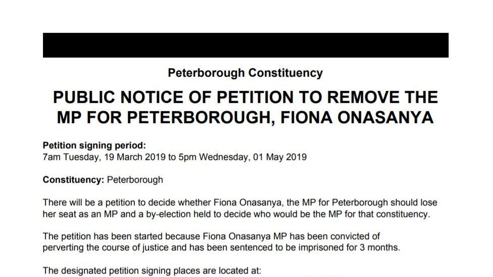 Fiona Onasanya: Recall process against MP continues - BBC News Fiona Onasanya: Recall process against MP continues - BBC News