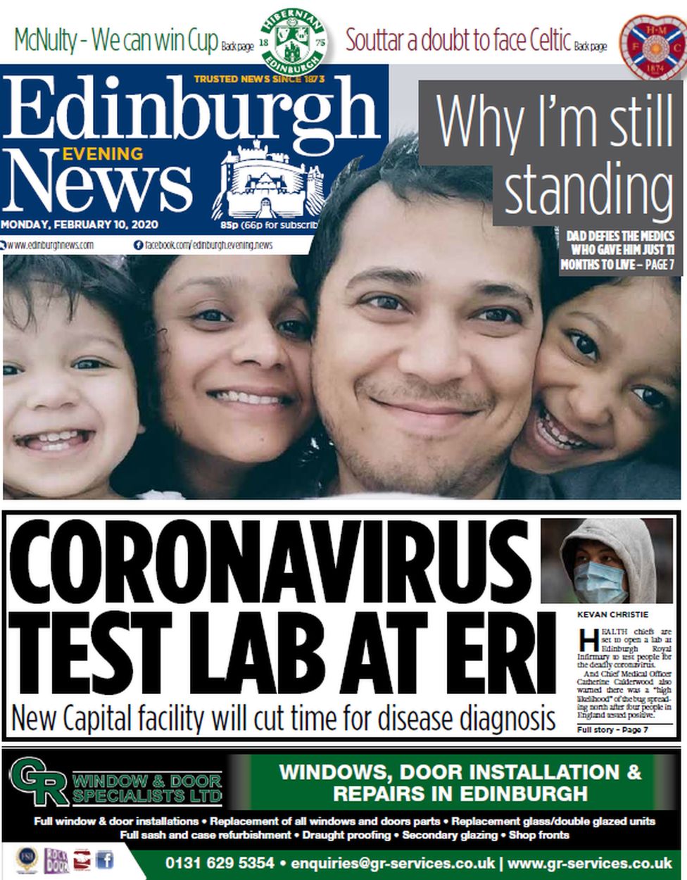 Scotland's Papers: Storm of the century leaves Scotland reeling - BBC News