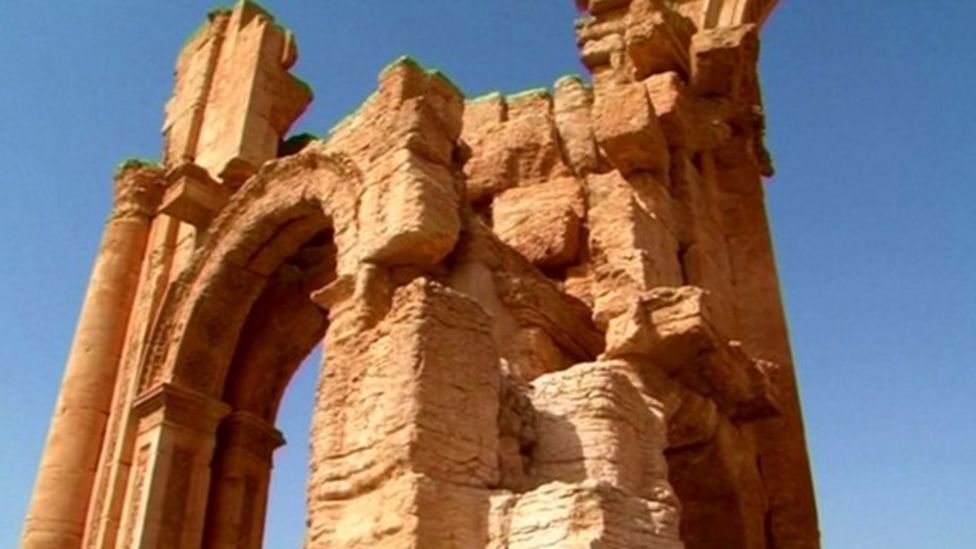 Syria monuments damage 'akin to looting Welsh castles' - BBC News