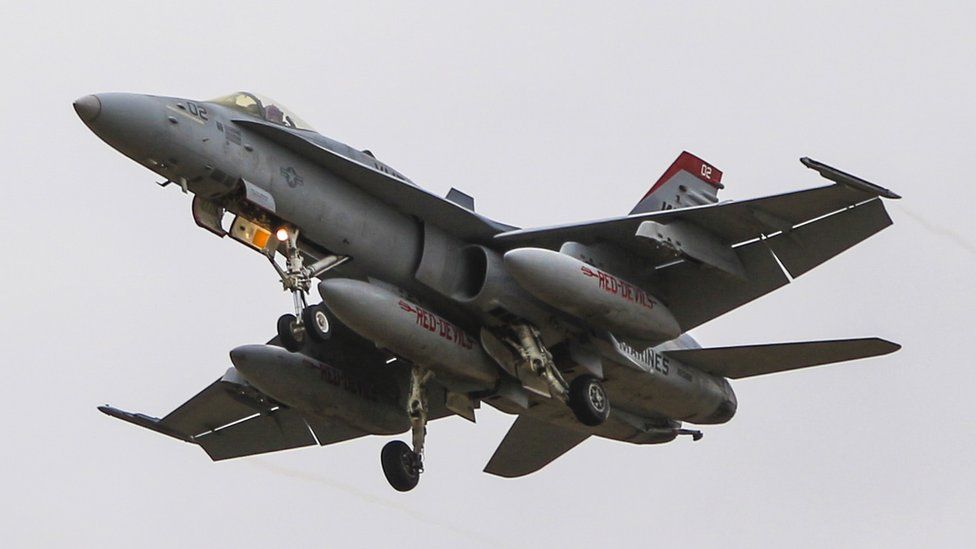 US Marine Corps pilot killed in F-18 jet crash in Cambridgeshire Fens ...