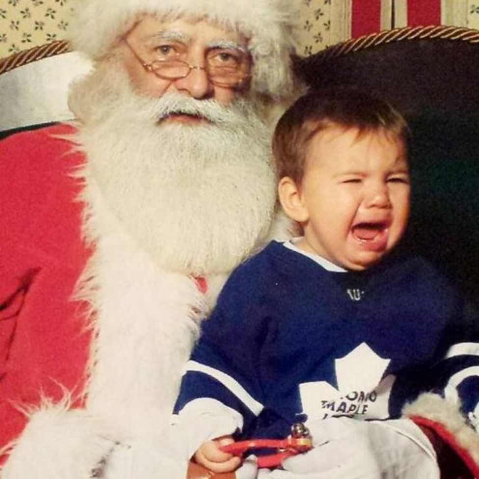 Christmas: Tears, tantrums and sitting with Santa - BBC News