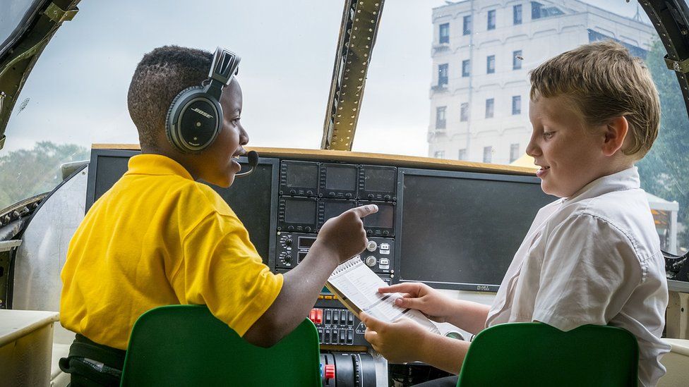 Cessna jet classroom opens at Westcliff-on-Sea school - BBC News