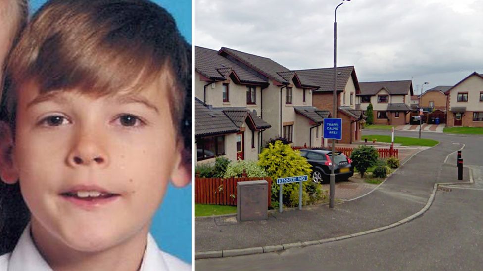 Ethan Richie, 9, dies after bike hit by van in Airth - BBC News