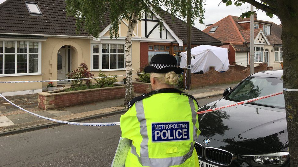 Romford woman found dead at home after 'cowardly assault' - BBC News