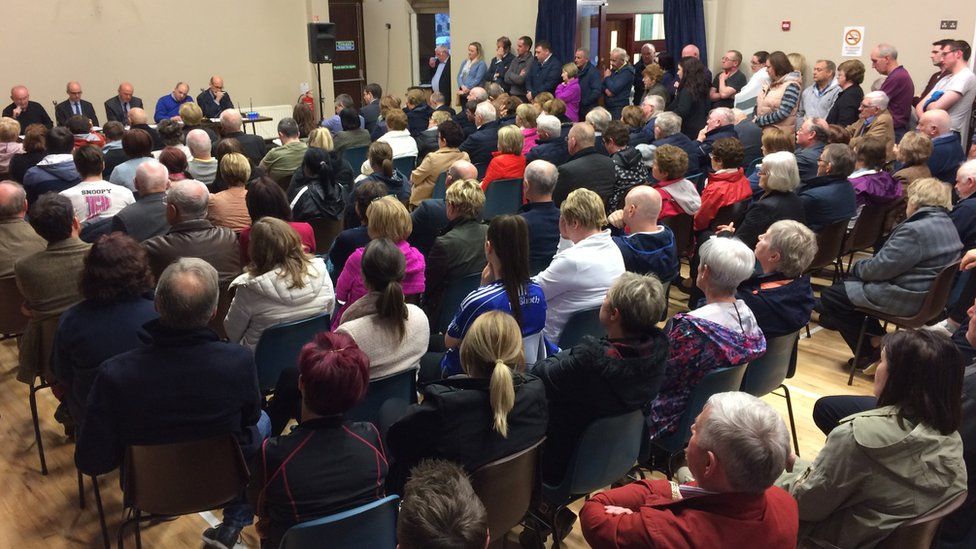 Protest against closure of Roslea GP surgery - BBC News