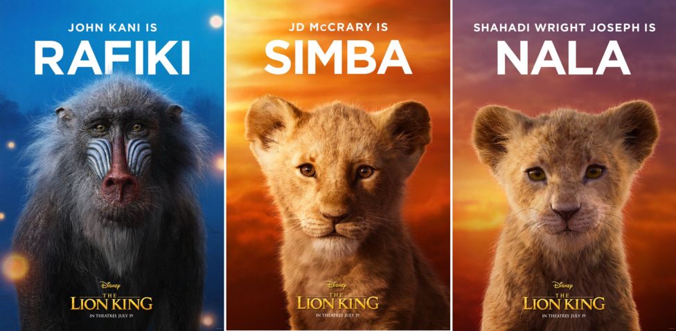 The Lion King: Disney reveal first character posters from film - BBC ...