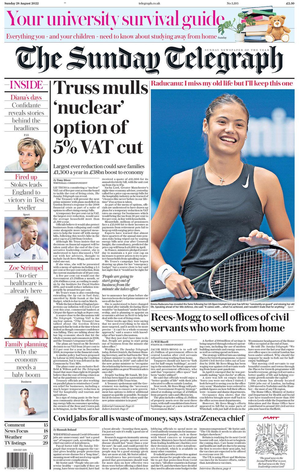 Scotland's papers: Starvation warnings and tax changes considered - BBC ...