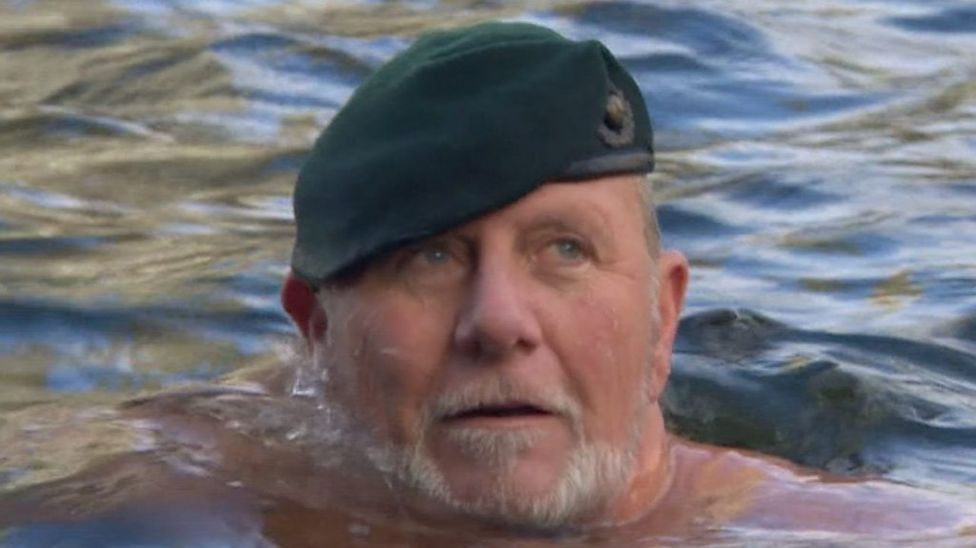 Former Royal Marines Commando with cancer completes cold dips challenge ...
