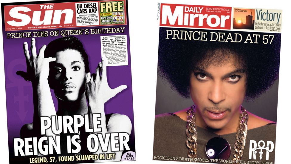 Prince, singer and superstar, dies aged 57 at Paisley Park - BBC News