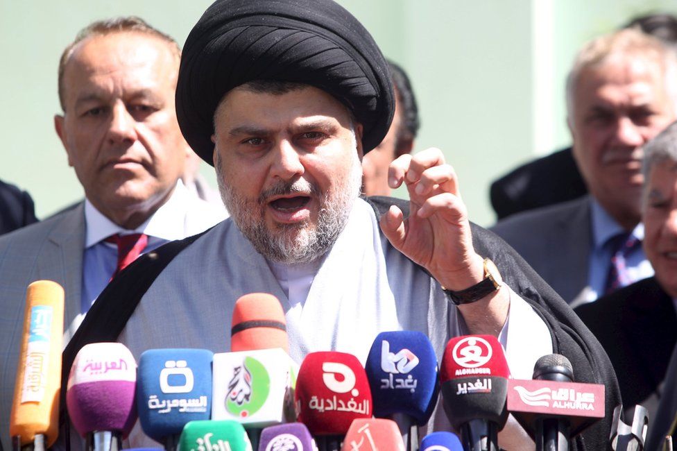 Iraq: Sadr supporters in mass protest for political reform - BBC News
