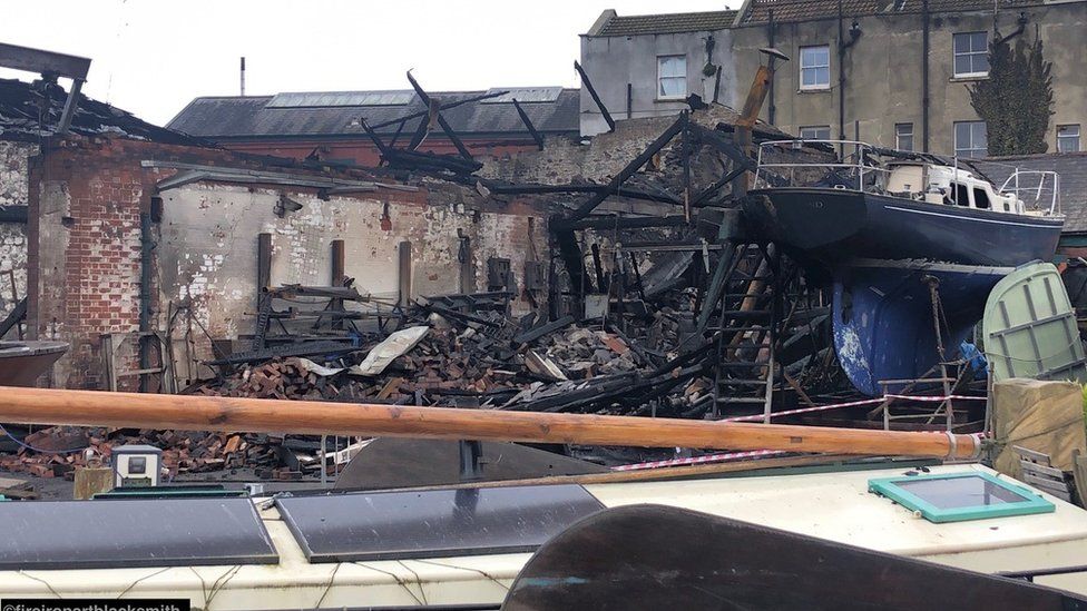 Underfall Yard Fire: Blacksmith devastated by loss of workshop - BBC News