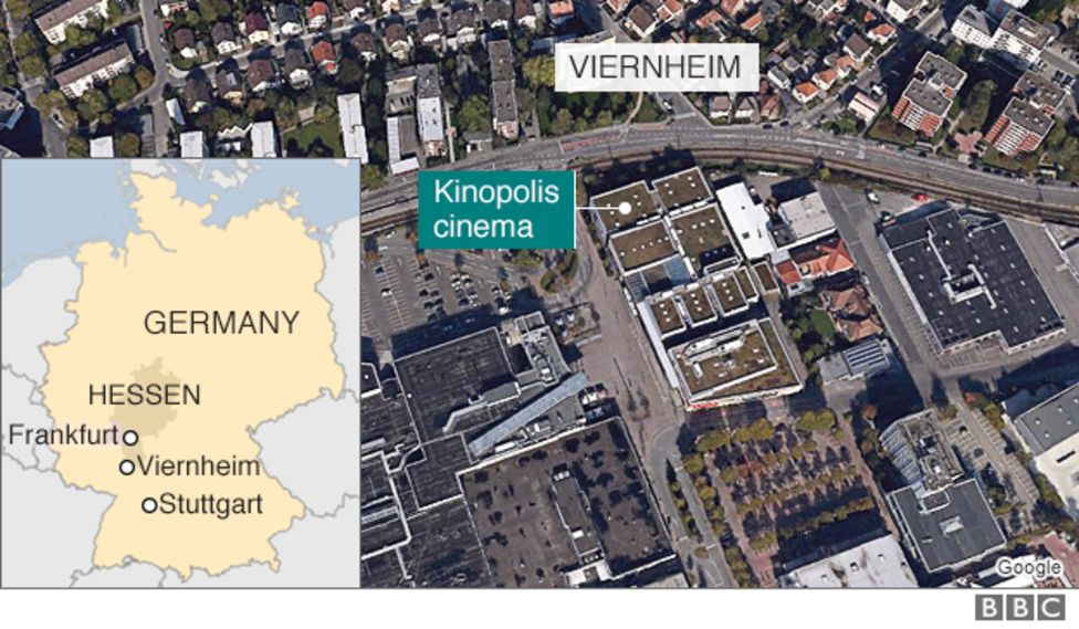 German Viernheim cinema complex attacker shot dead - BBC News