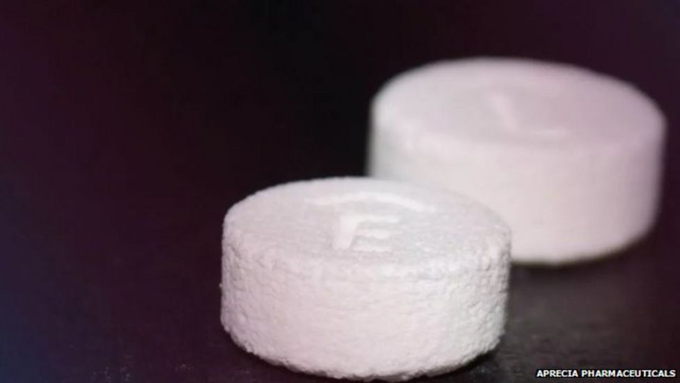 First 3D-printed pill approved by US authorities - BBC News