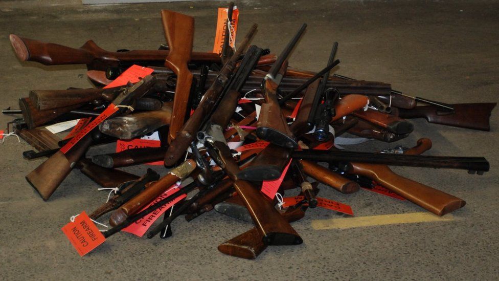 Cumbria Police weapons amnesty see hundreds handed in - BBC News