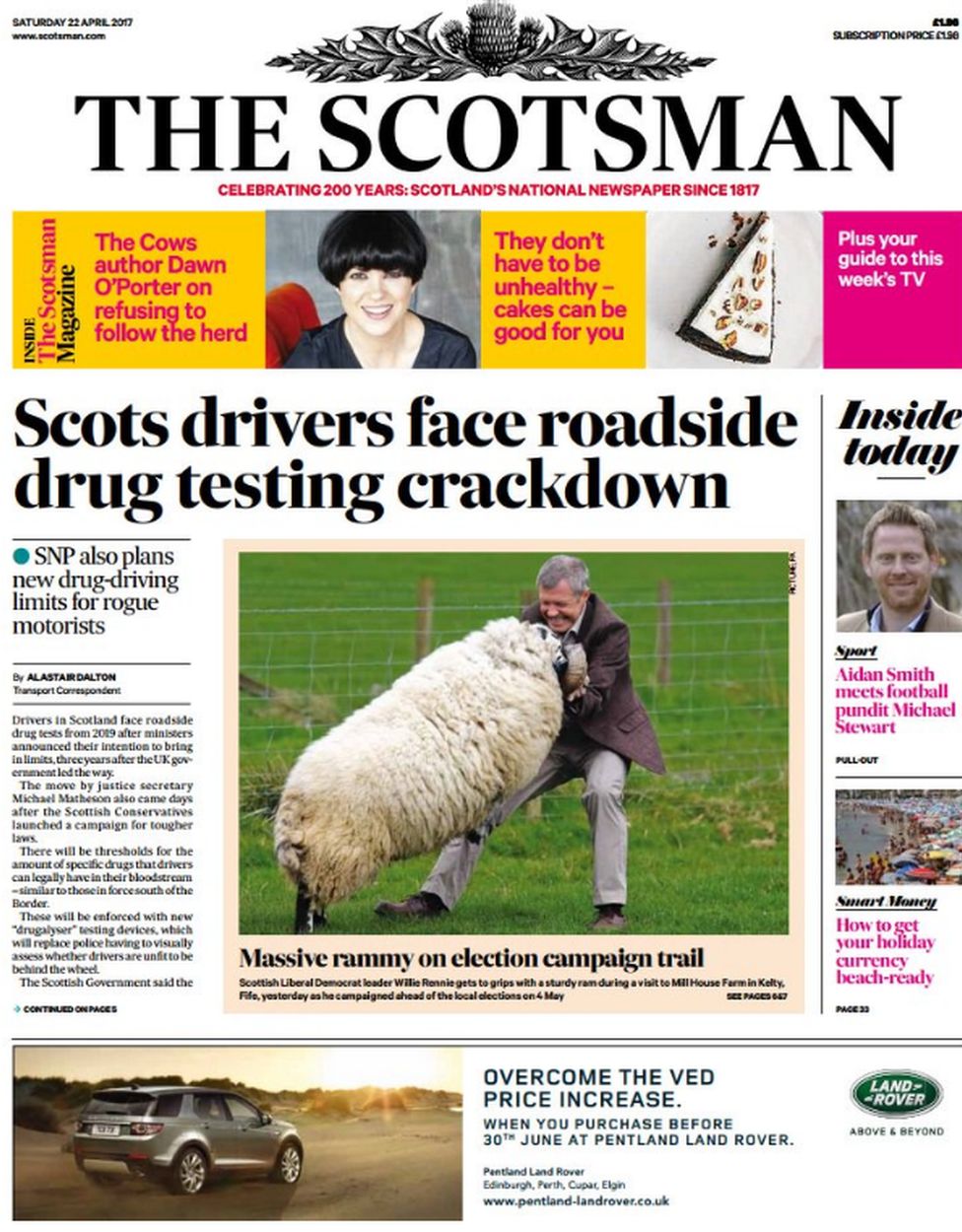Scotland's papers: Craig Whyte trial and drug-drive testing - BBC News