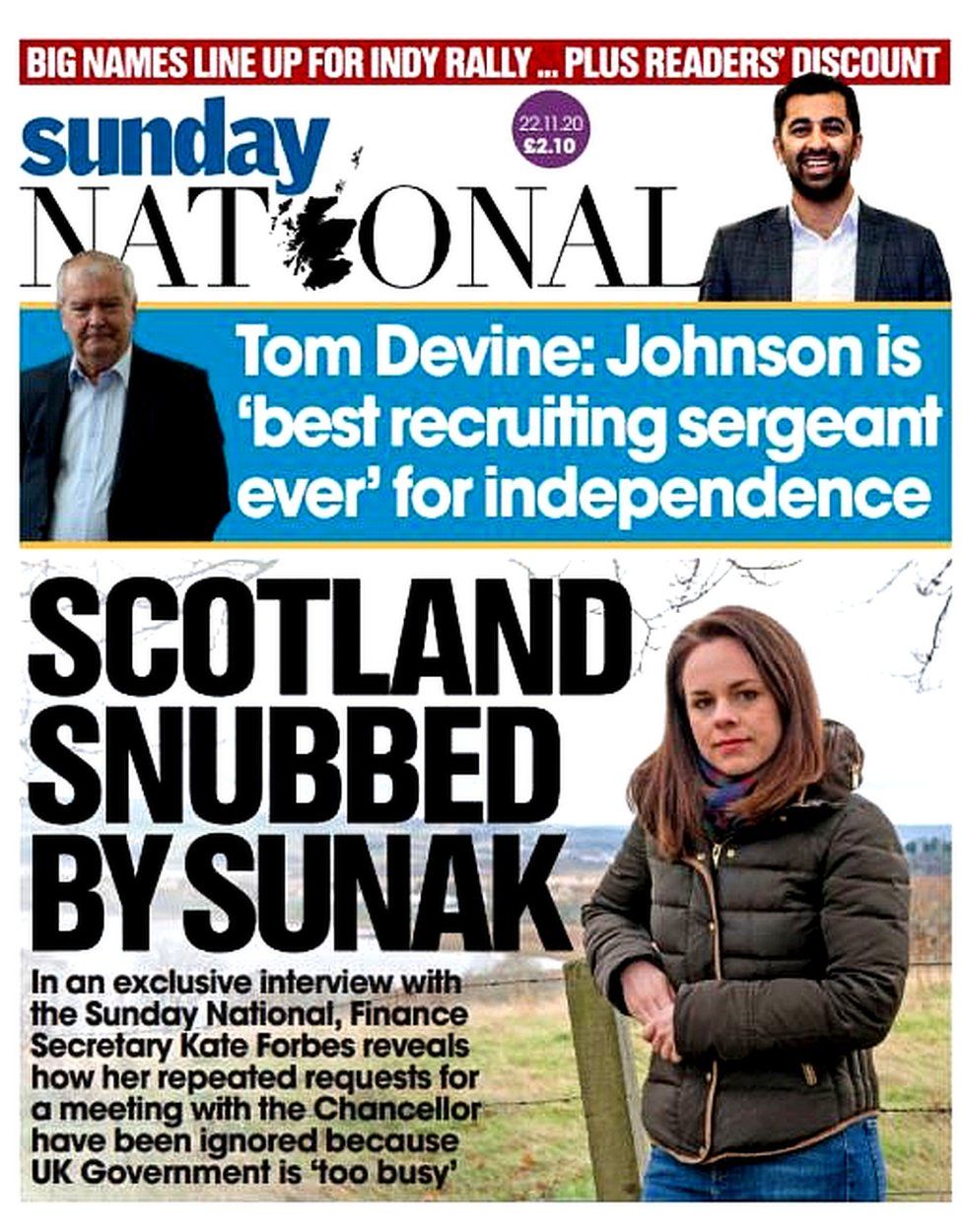 Scotland's papers: 'Tense' talks to save Christmas and Sunak 'snub ...