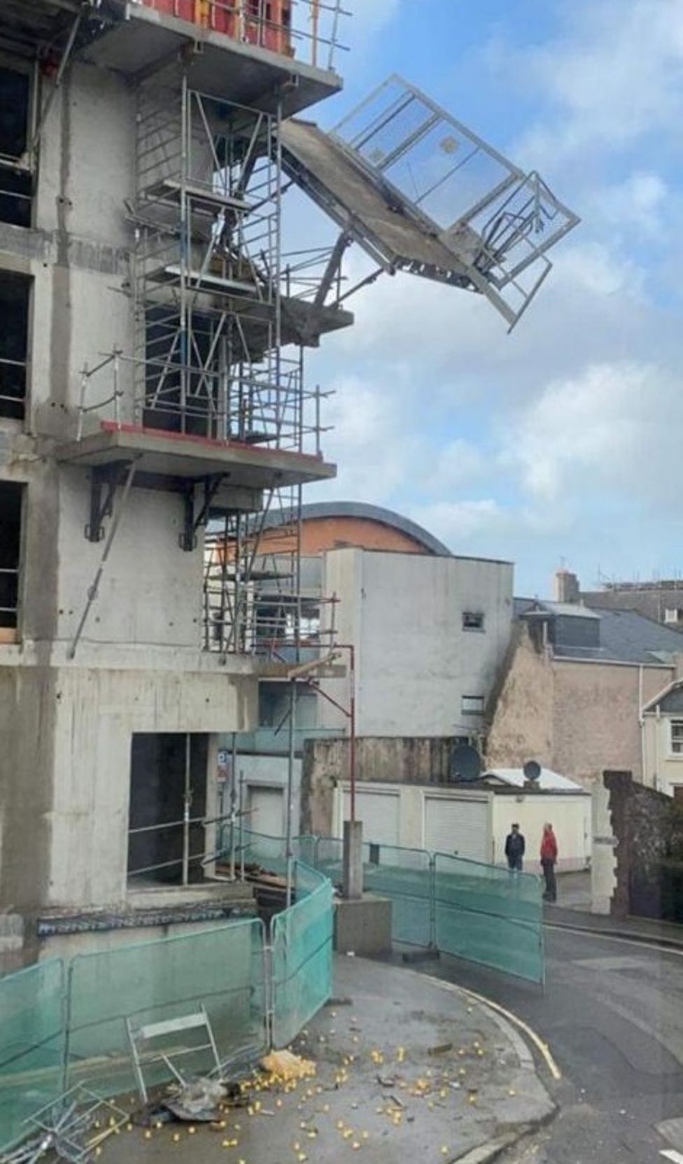 Man in 'unknown condition' after falling from height at building site ...