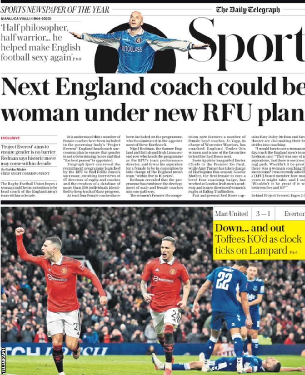 Saturday's back pages - BBC Sport