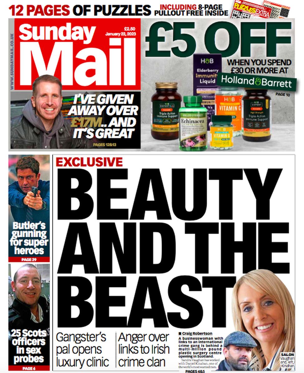 Scotland's papers: King coronation plans and Gloag arrest reaction ...