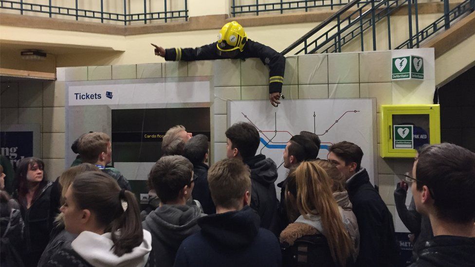 Tube disaster exercise: 'Tower collapses into station' - BBC News