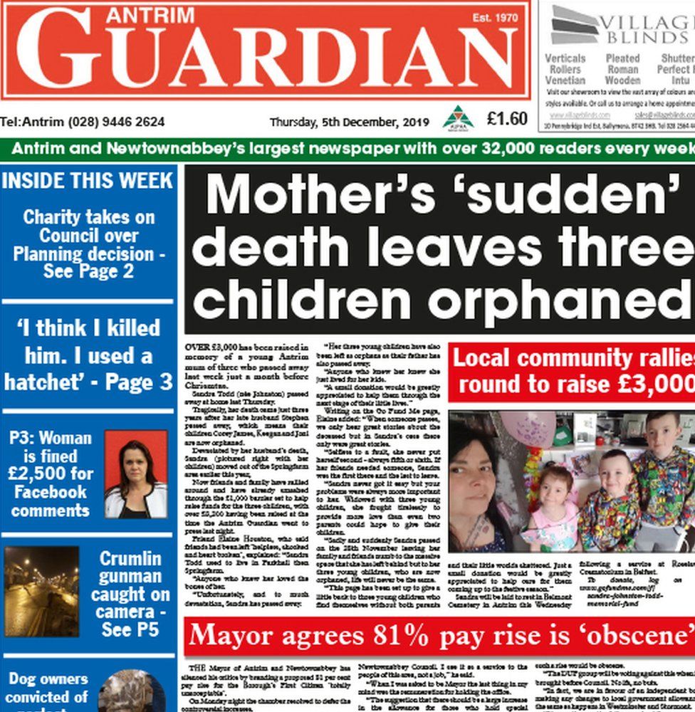 Weekly papers: Boat raised and an 'obscene' pay rise - BBC News