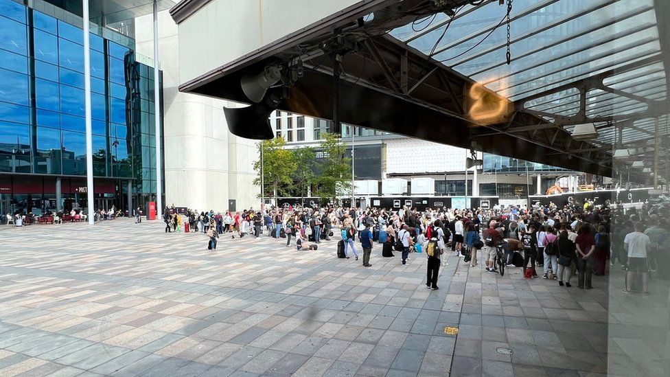 Cardiff: Person hit by train leads to major travel delays - BBC News