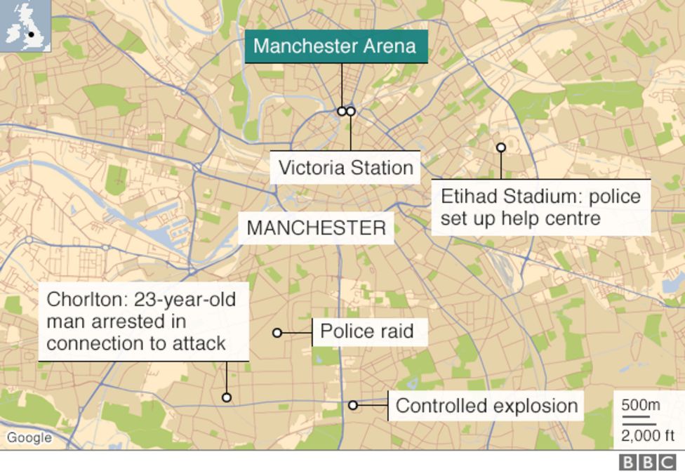 Manchester attack: 22 dead and 59 hurt in suicide bombing - BBC News