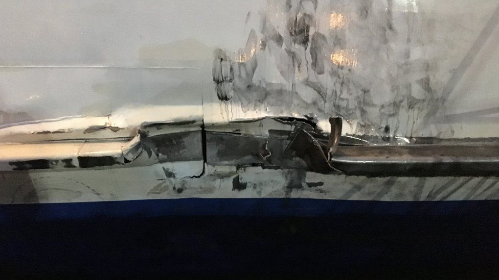 Damaged Condor Liberation ferry out of service until February - BBC News