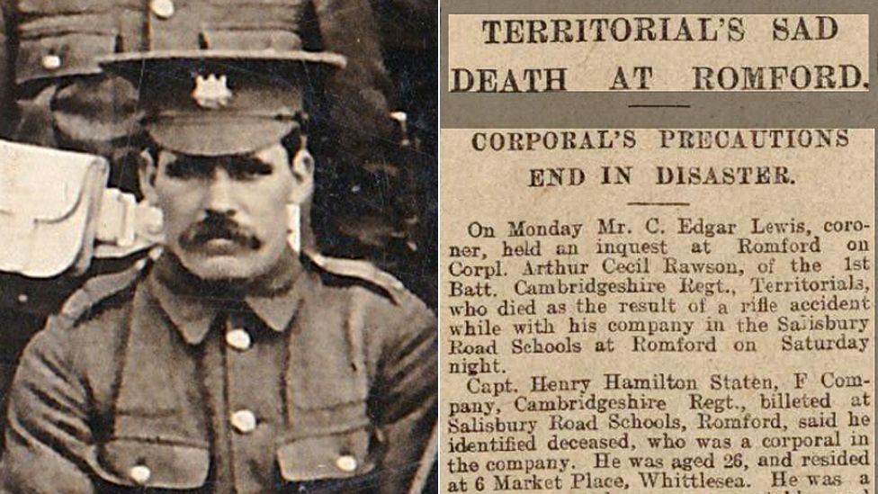 The first 'friendly fire' victim of World War One - BBC News