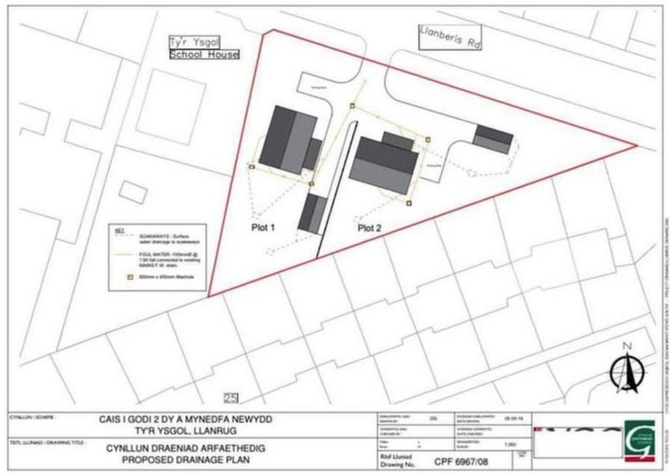 Ysgol Llanrug: Dadlau am ddatblygu tai ar dir Tŷ'r Ysgol - BBC Cymru Fyw