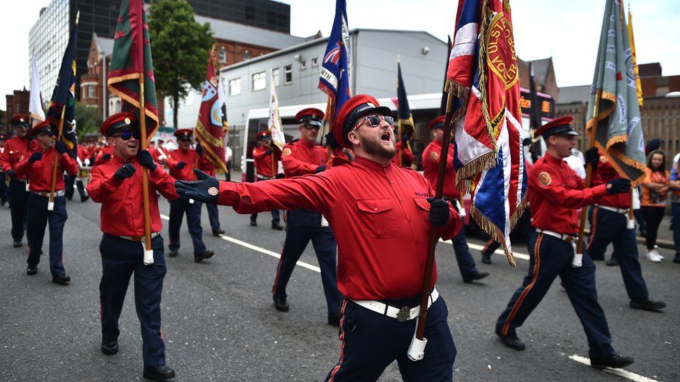 The Twelfth: Orange marches taking place in Northern Ireland - BBC News