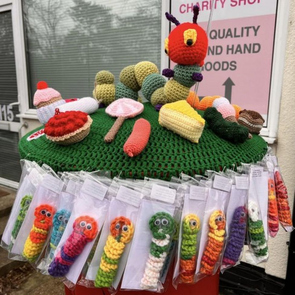 World Book Day: Check out these knitted post-box toppers - BBC Newsround