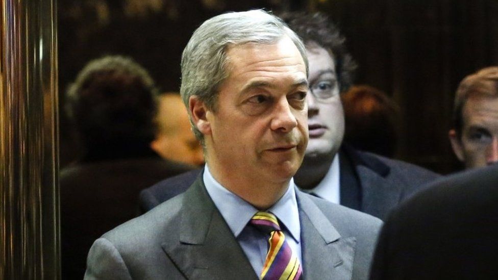 Farage wants to be 'bridge' between UK and Trump - BBC News