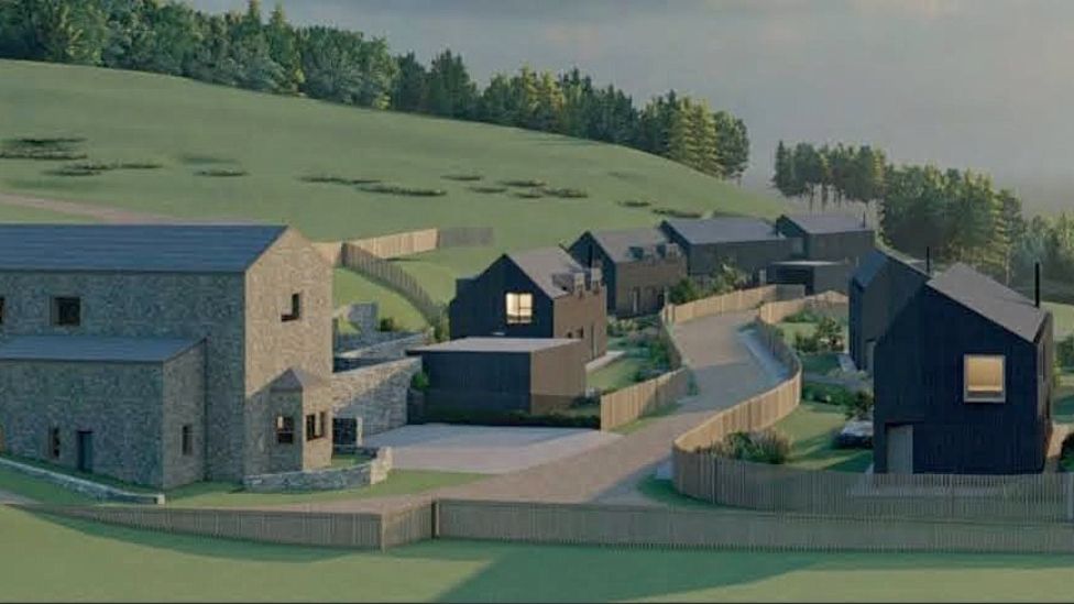 Plans for beach houses and cabins at ex-military camp - BBC News