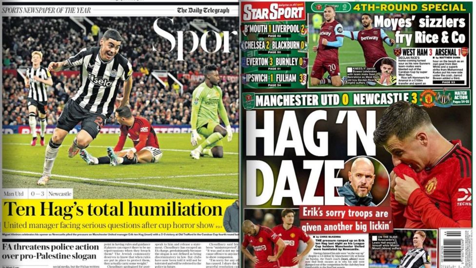 Manchester United: Thursday's papers dissect the situation - BBC Sport