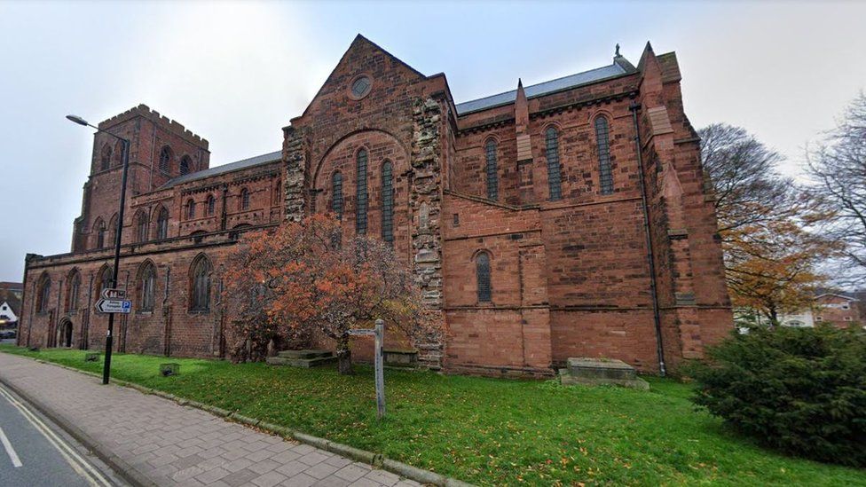 Appeal as fire causes damage to Shrewsbury Abbey - BBC News