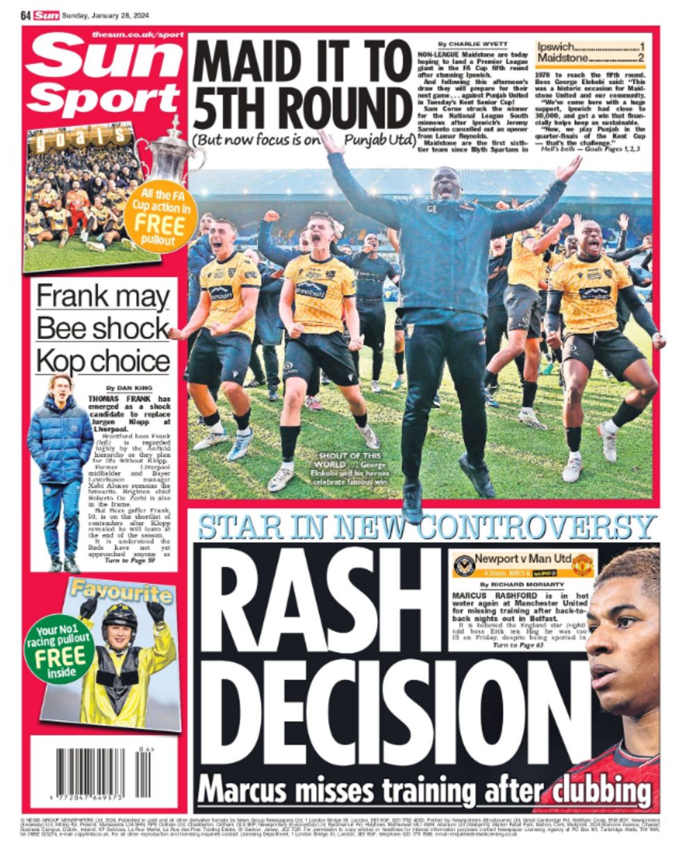 Sunday's back pages - BBC Sport