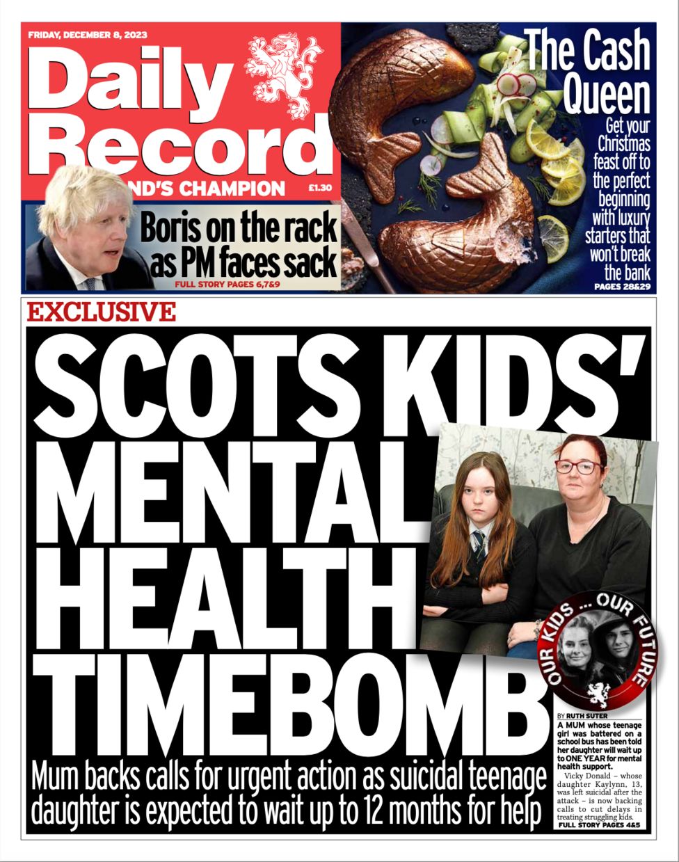 Scotland's papers: Sunak's Rwanda 'fail' and Johnson at Covid inquiry ...