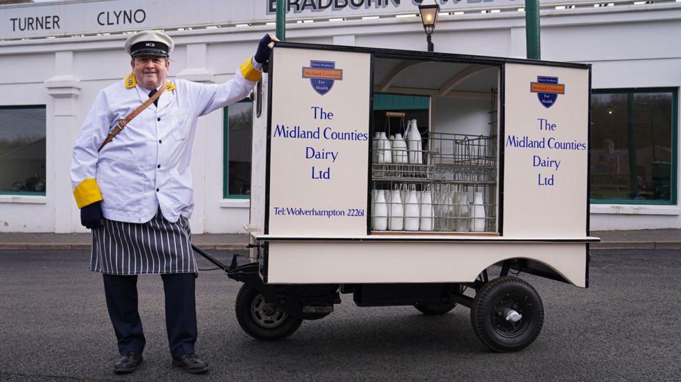 Retired Black Country milkman keeping his dad's trade alive - BBC News