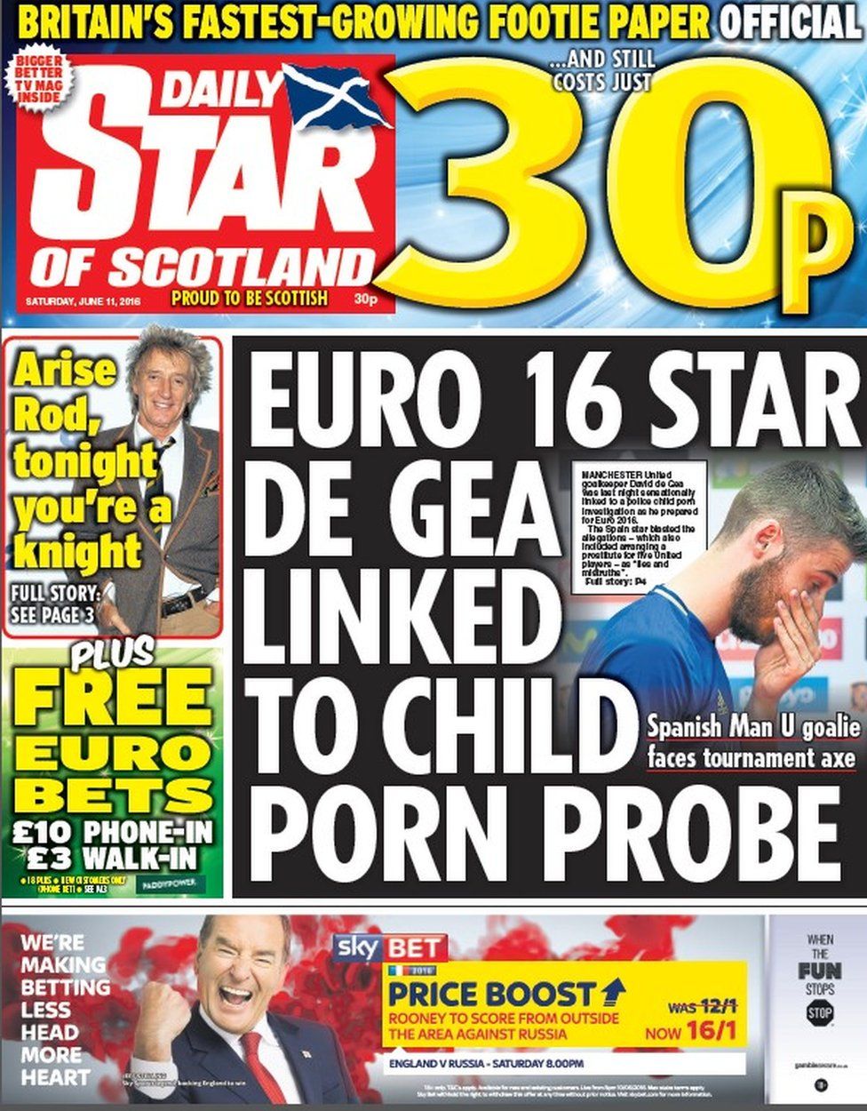 Scotland's front pages: Arise Sir Rod and Brexit poll results - BBC News