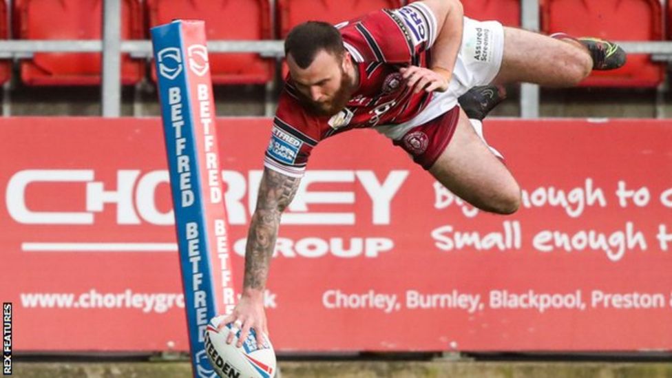 Super League: Wigan 34-6 Wakefield - Jake Bibby hat-trick helps ...