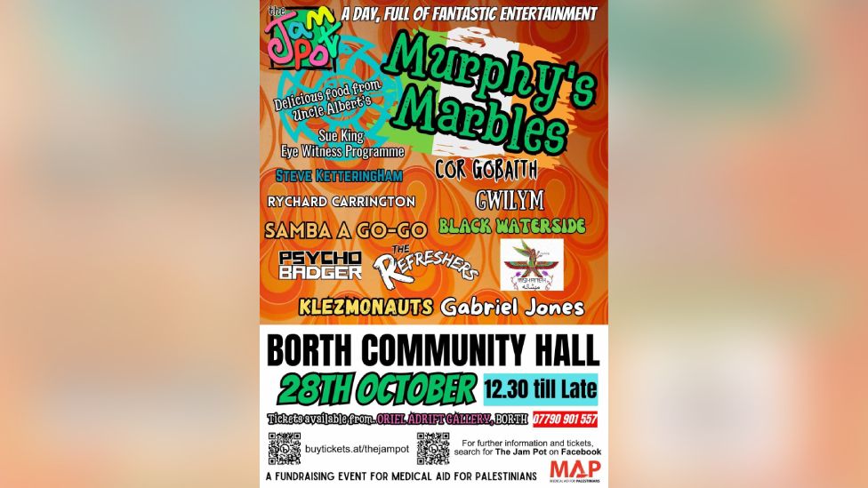 Palestinian medical aid fundraiser scrapped by Borth venue - BBC News