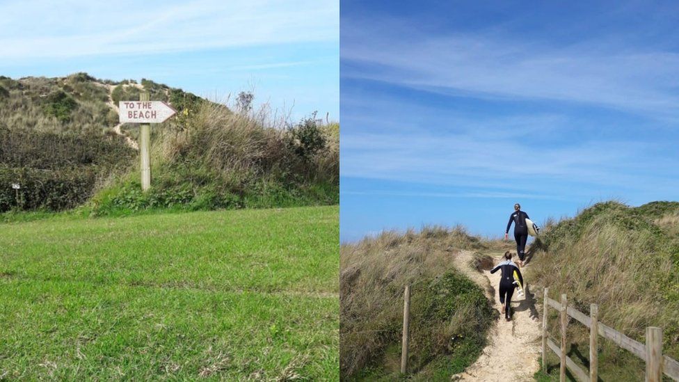 Sandy Acres: Cornish seaside estate including beach for sale - BBC News