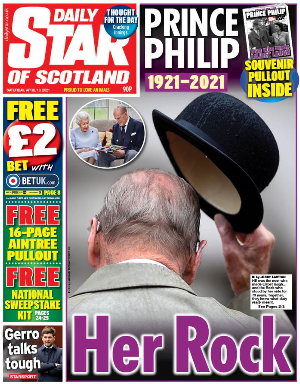 Scotland's papers: Tributes to 'beloved' Prince Philip after a 'life of ...