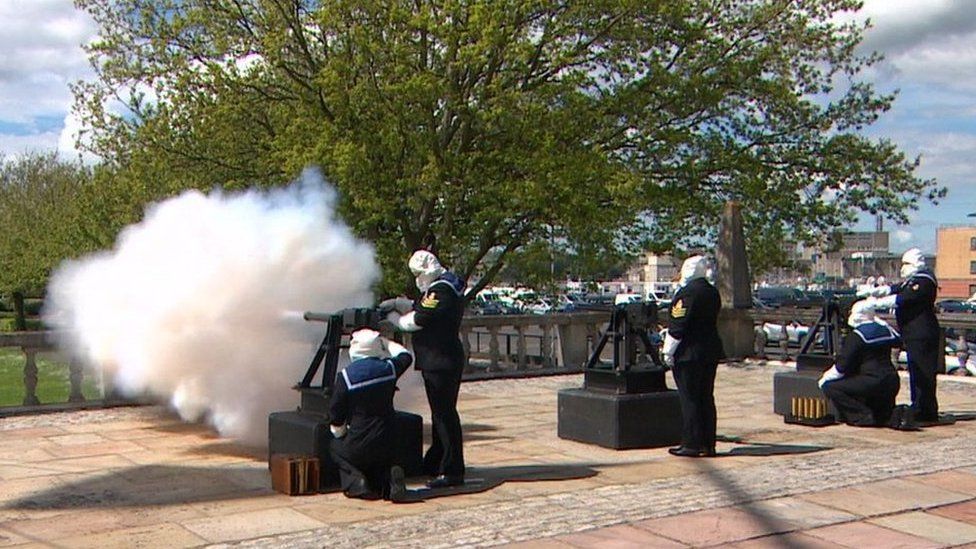 Devon marks King Charles III coronation anniversary with 21-gun salute ...