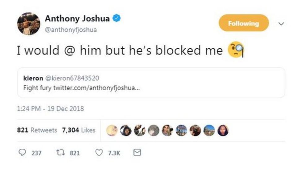 Anthony Joshua: What we learned from the heavyweight champion's Twitter ...